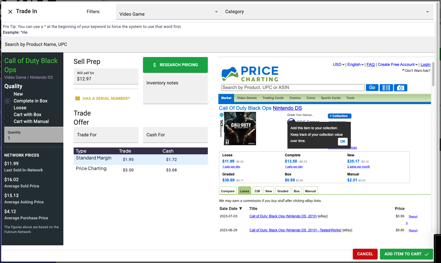 Transaction Flow - Fulcrum OS - Video Game Store Point of Sale System